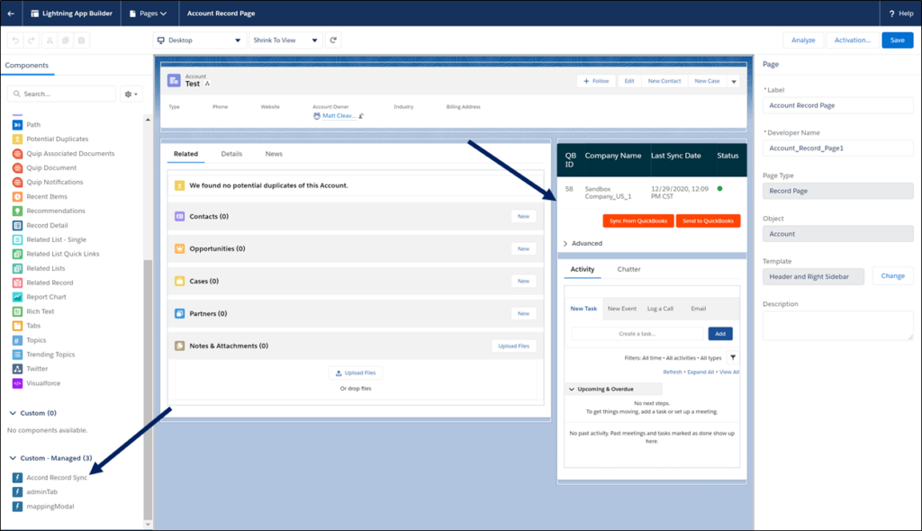 Configure Salesforce Objects & Page Layouts - Accord Sync