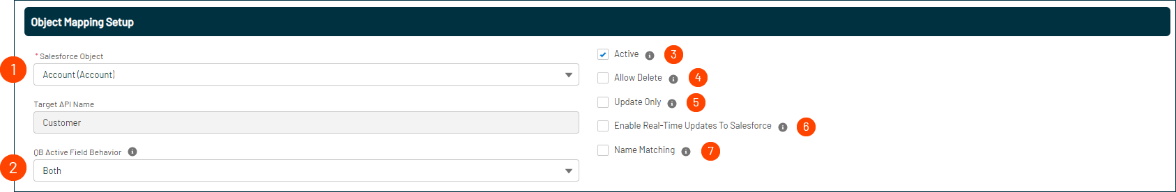 Configure QuickBooks/Salesforce Object Mappings - Accord Sync